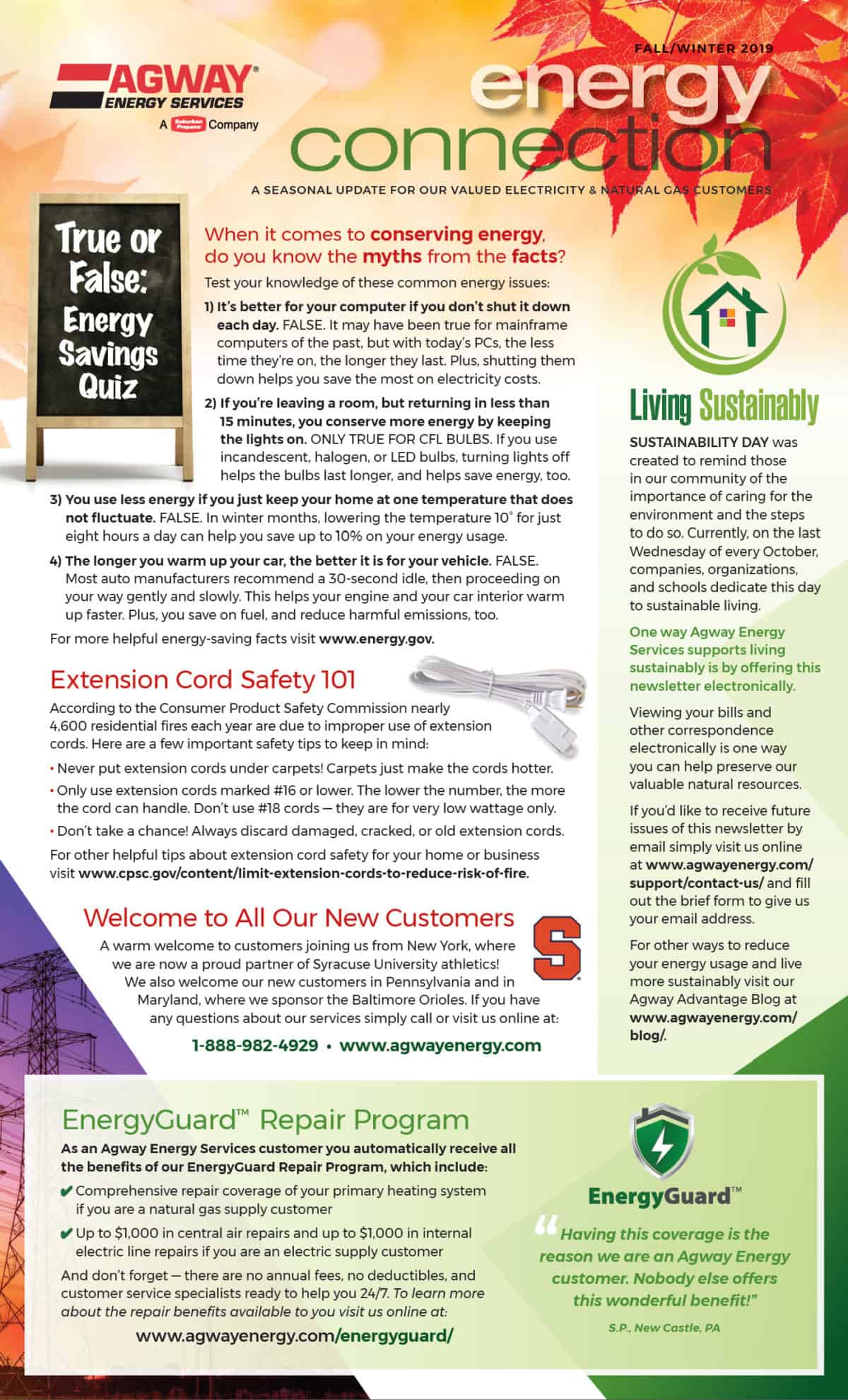 Energy Connection - Agway Energy Service's Newsletter
